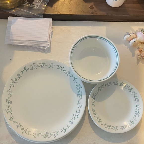 Corelle | Dining | Vintage Pc Corelle Country Cottage Pattern Euc ...